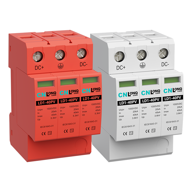DC1000V 1500V T2 3 Poles Surge Protection Device(SPD) 20kA 40kA LD1,DC ...